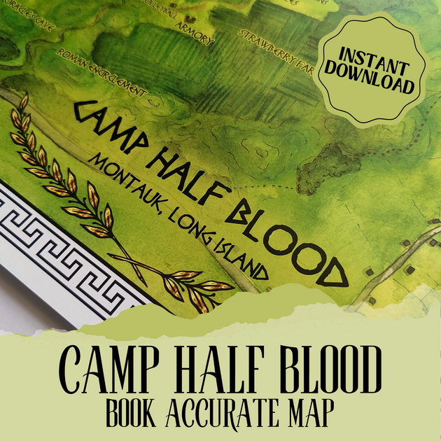 Camp Half Blood Map Poster | dndalley